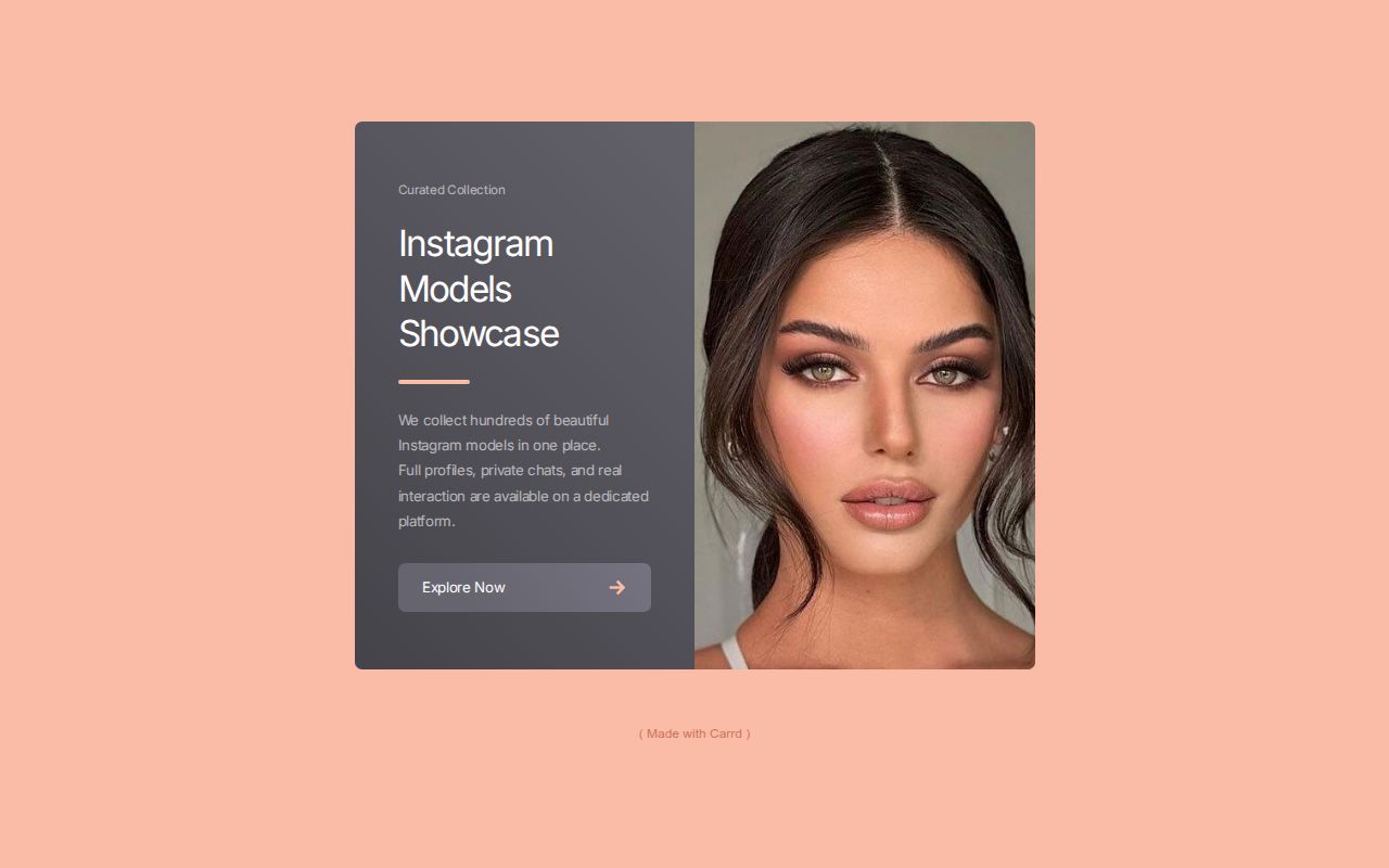 Hundreds of Instagram models in one place.
